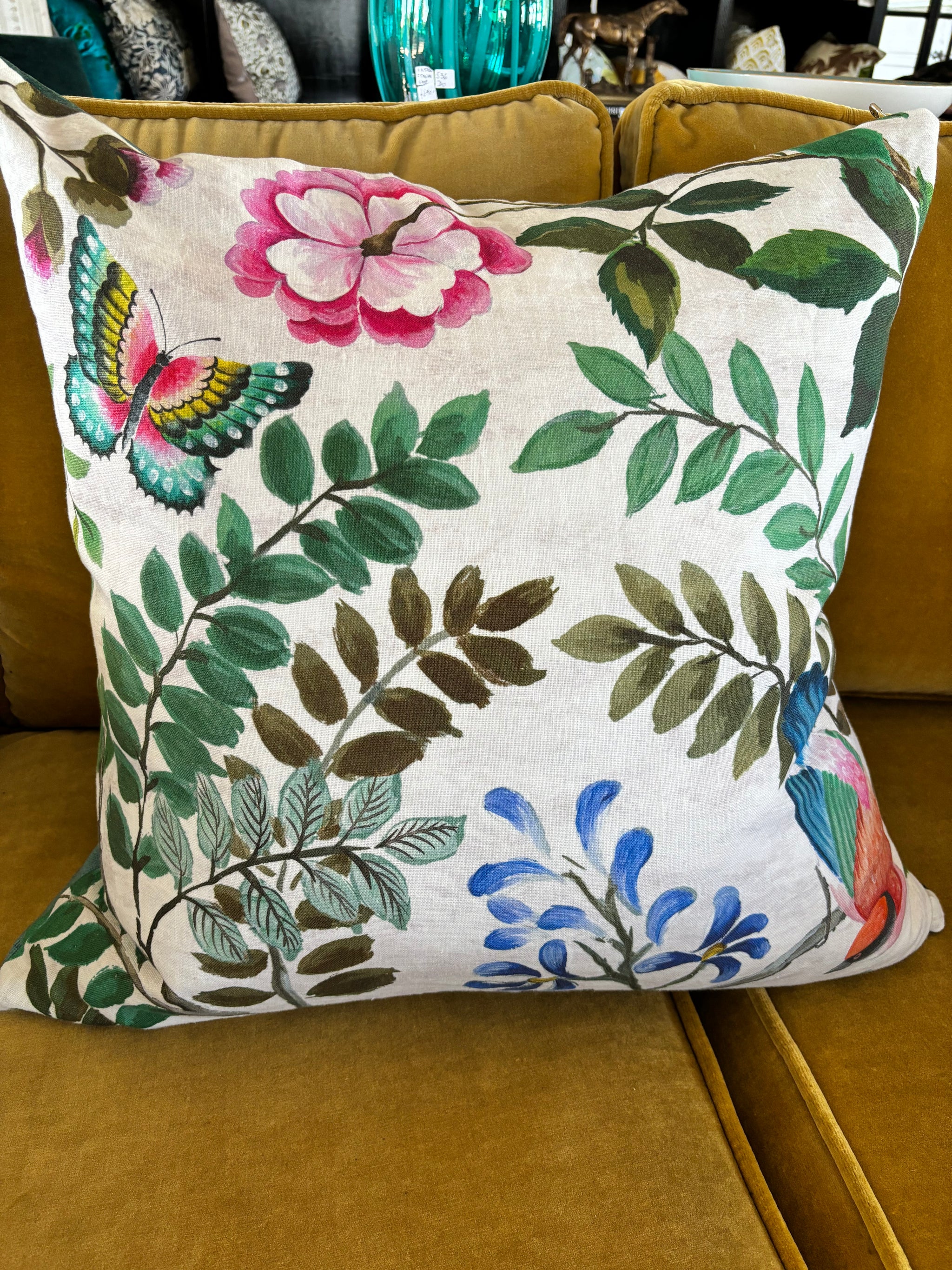 Custom Made Pillow with English Designer's Guild Fabrics
