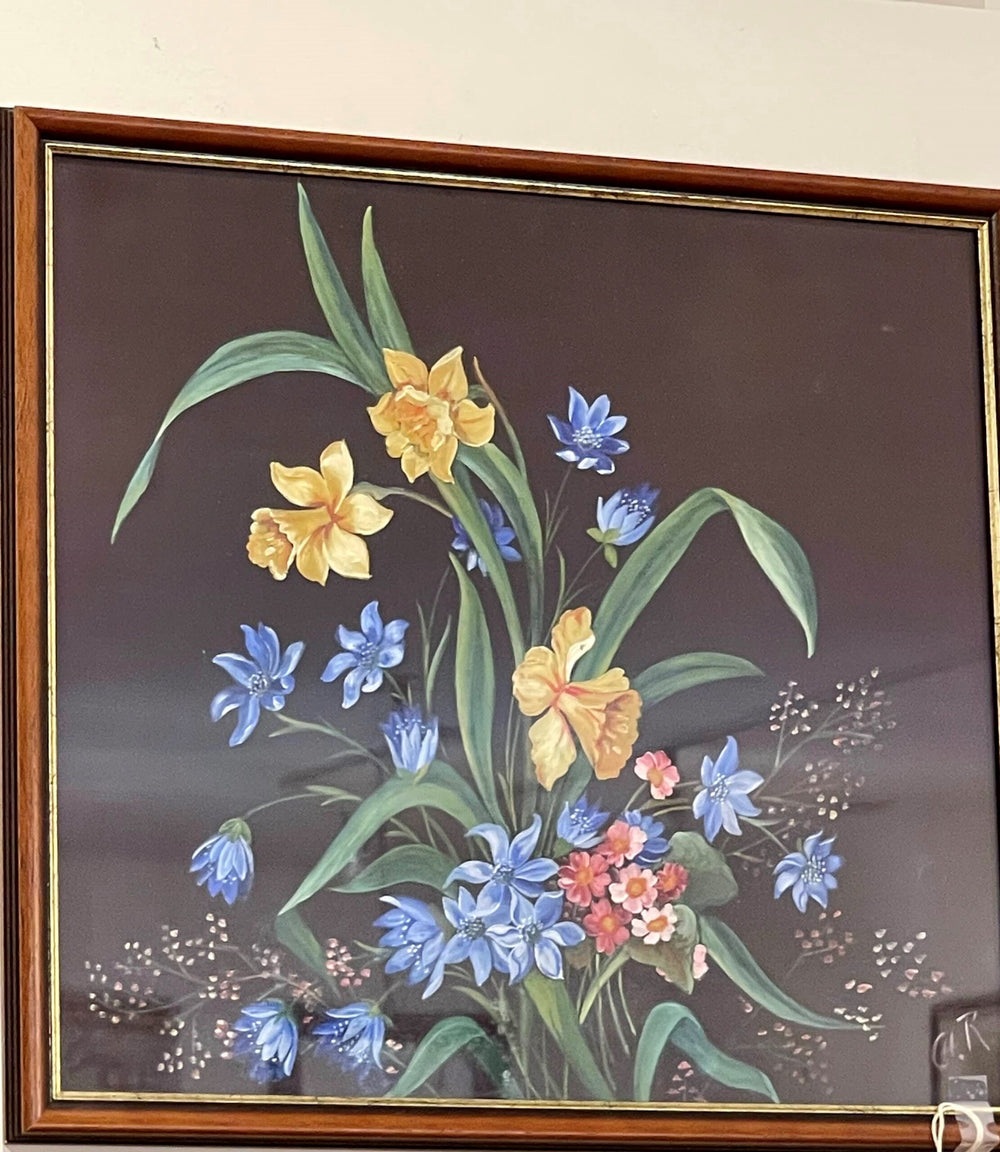 Set of 3 Paintings of Flowers