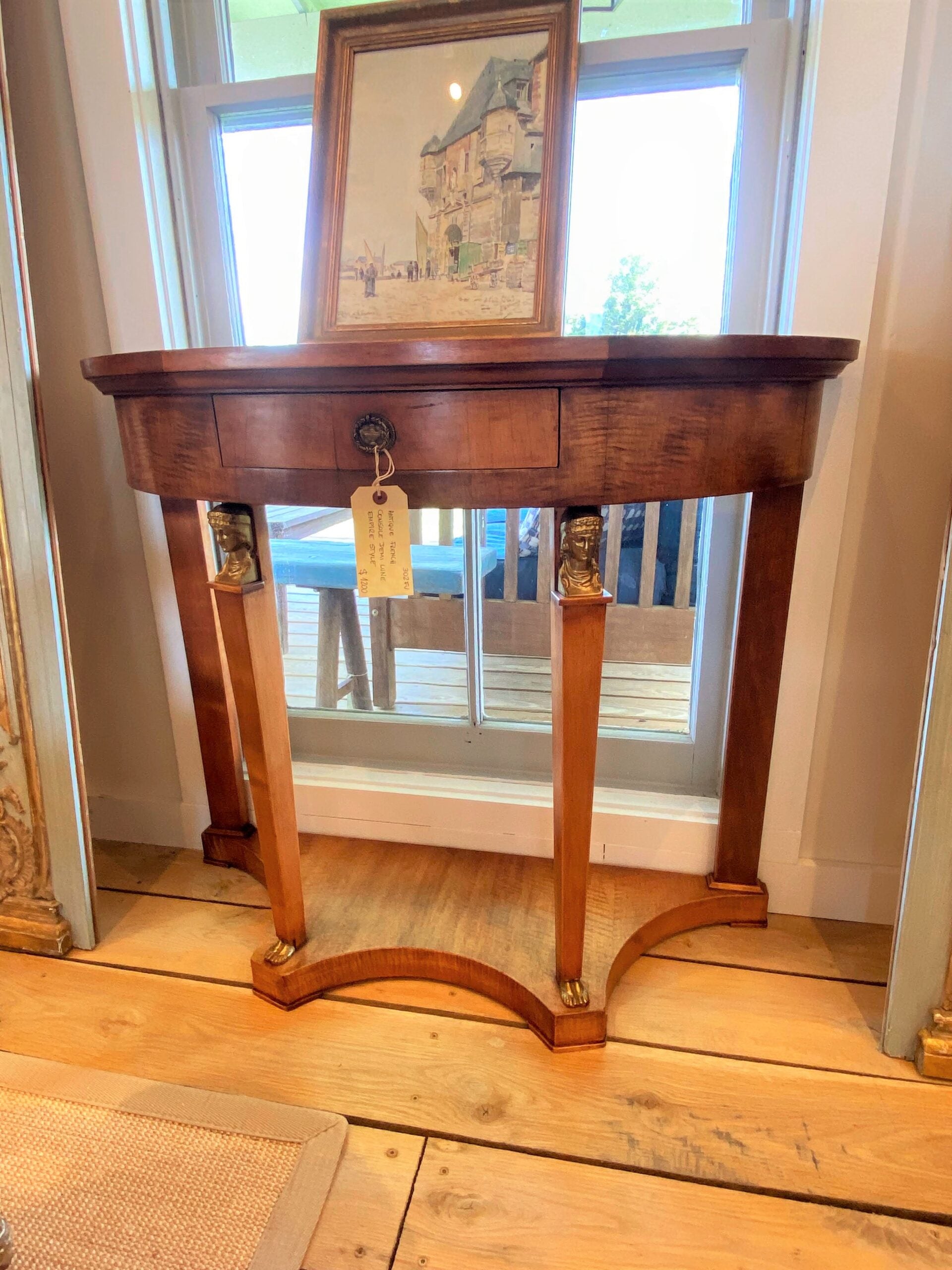 Antique French Demi Lune Empire Style