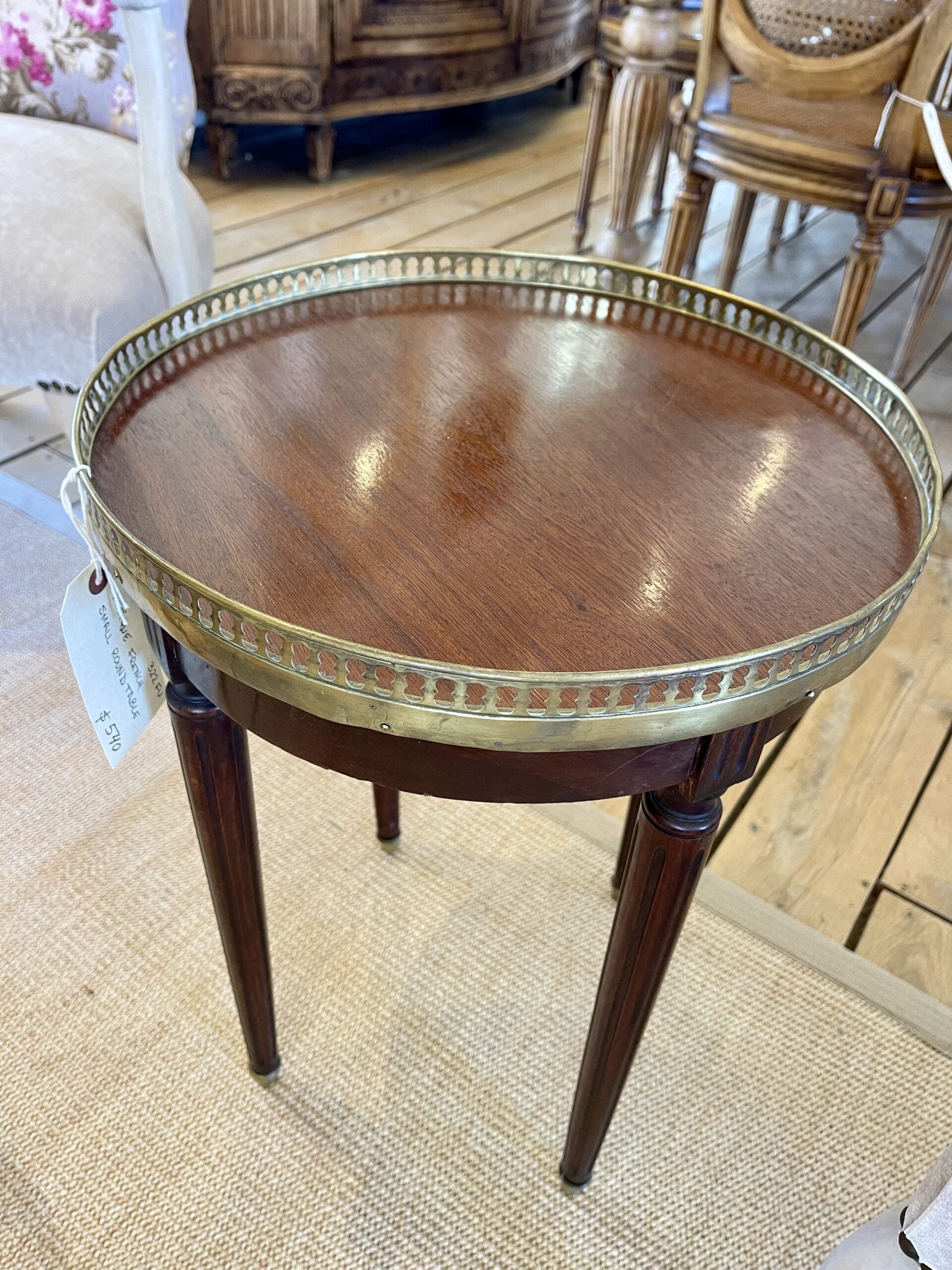 Small Antique French Round Table