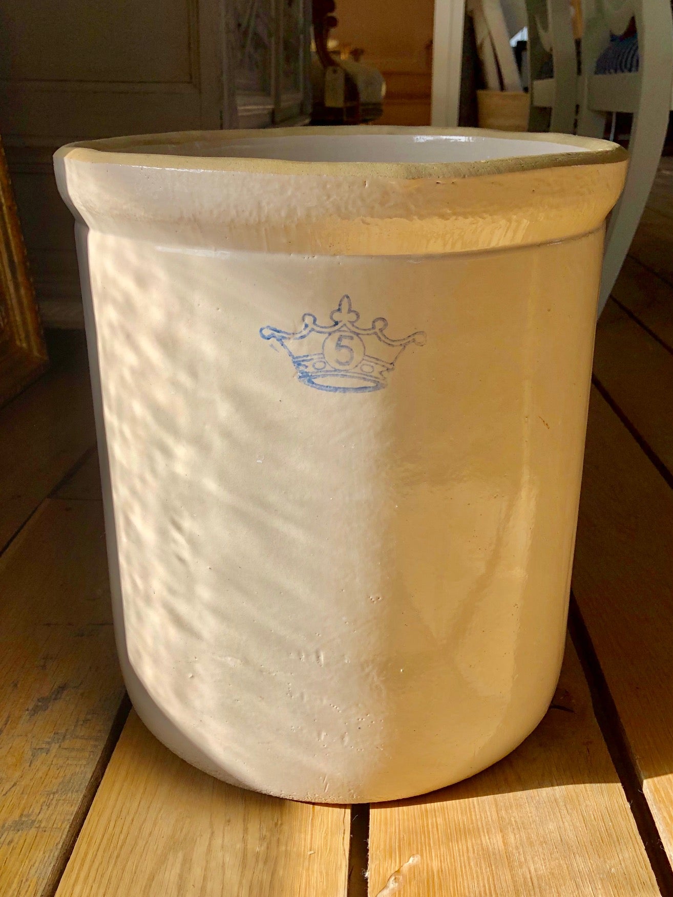 Large Vintage Cream Pot