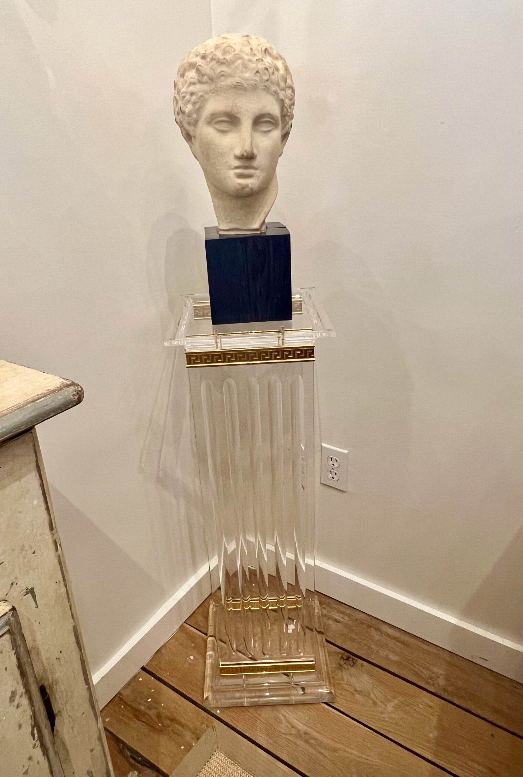 Vintage French Acrylic Column