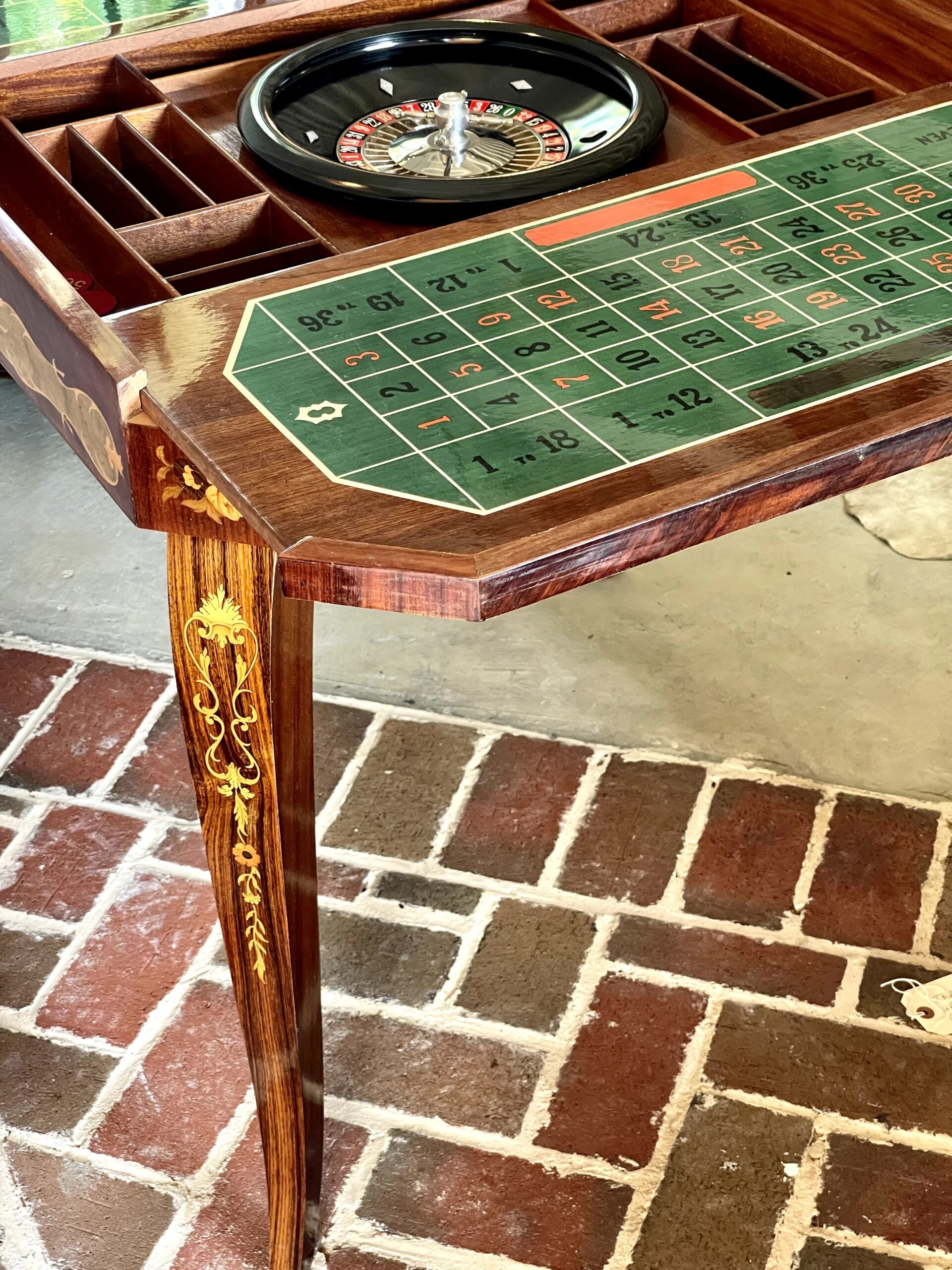 Italian Inlaid Marquetry Game Table